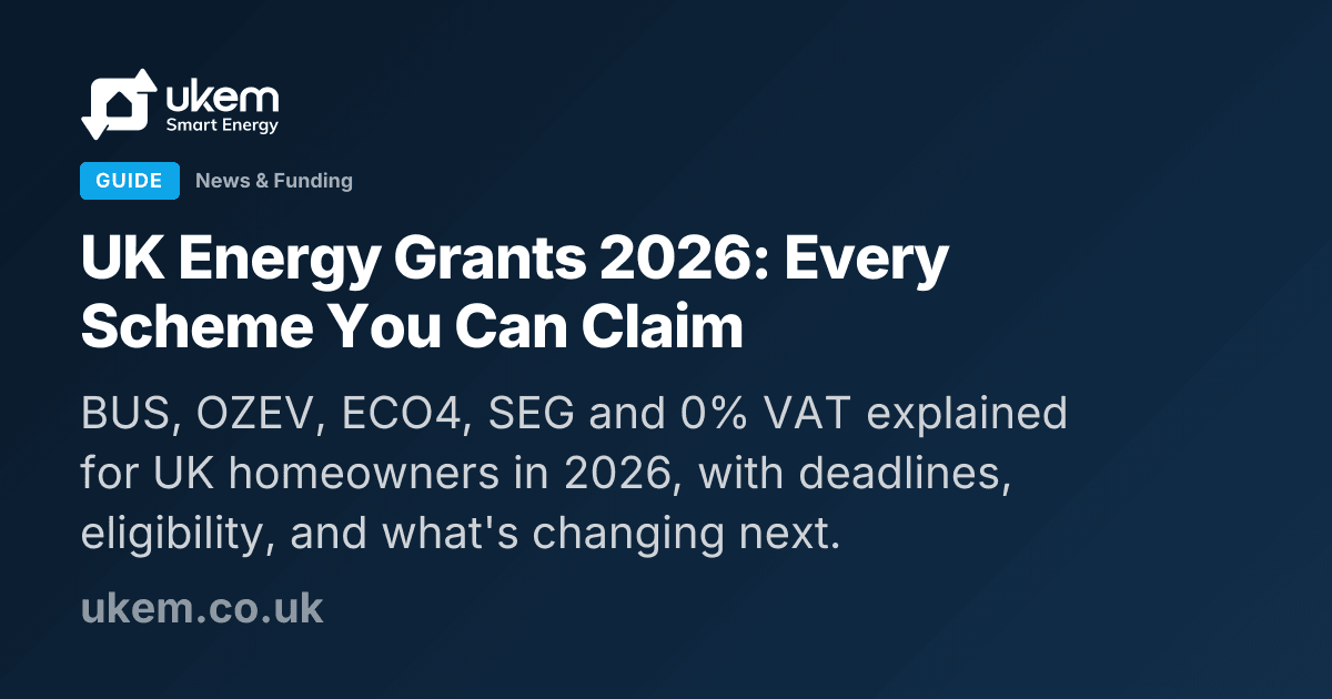 UK Energy Grants 2026: Every Scheme to Claim | UKEM Group